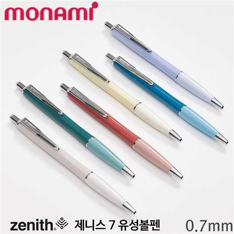 모나미 제니스 7 유성볼펜 0 7mm 케이스포함 레이저각인 펜스토어