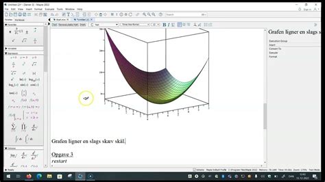 Funktioner Af To Variable I Maple Eksempler Gammel Youtube