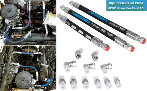 Ford 73l Powerstroke Oil Pump Hoses Lizixny Hpop Hoses Lines Kit
