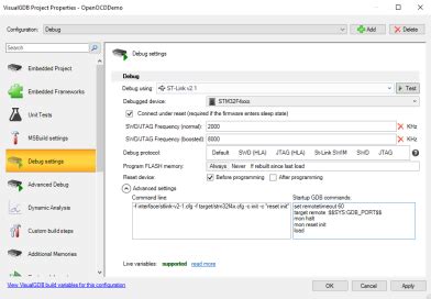 Configuring OpenOCD For JTAG Debugging VisualGDB Tutorials