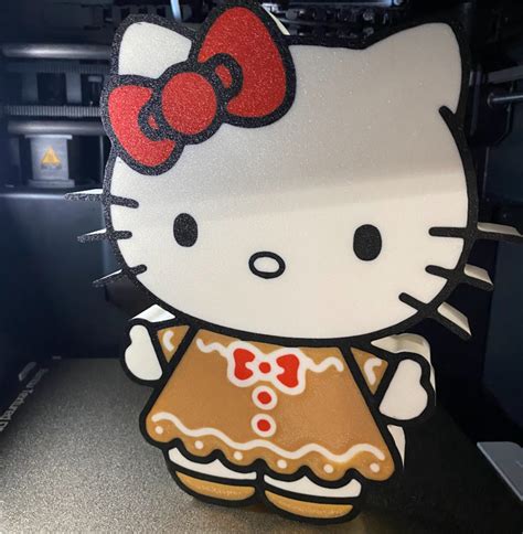 Hello Kitty Gingerbread By Enova 3d Makerworld