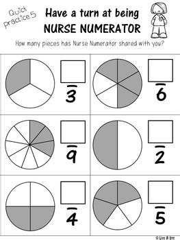 Numerator And Denominator Worksheets Grade