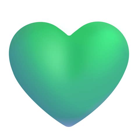 Green Heart 3d Icon Fluentui Emoji 3d Iconpack Microsoft
