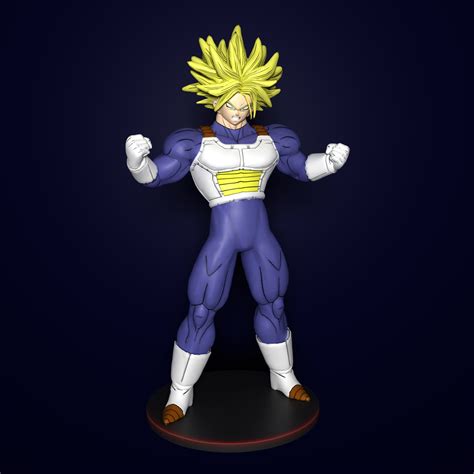 Future Trunks Ultra Super Saiyan 3d Model By Moogar