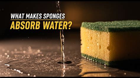 Why Do Sponges Absorb Water So Quickly Youtube