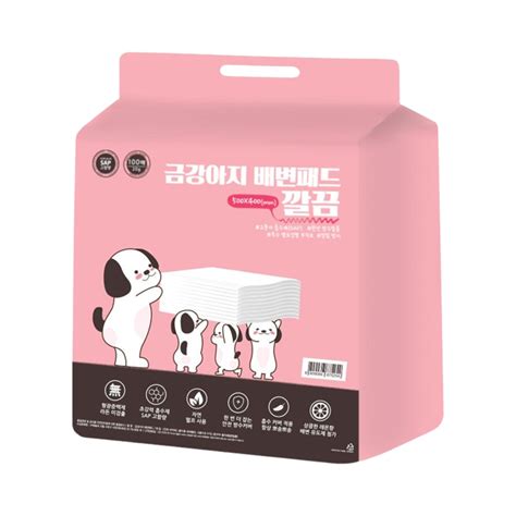 페슬러 금강아지 배변패드 깔끔 100매 강아지대통령