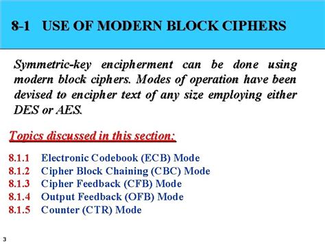 Chapter 8 Encipherment Using Modern Symmetrickey Ciphers Copyright