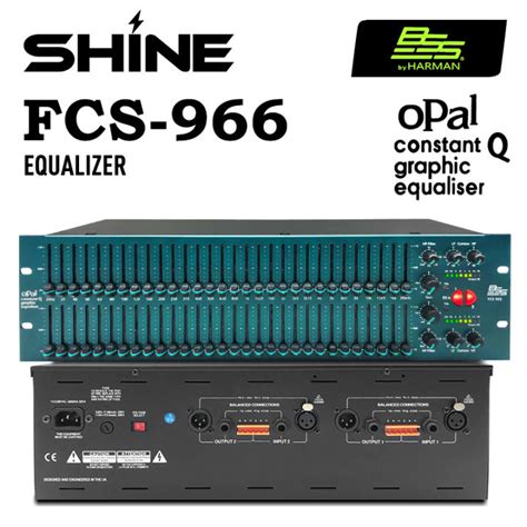 Equalizer BSS FCS Graphic Equalizer Audio Opal EQ High Pass Filter Lazada PH