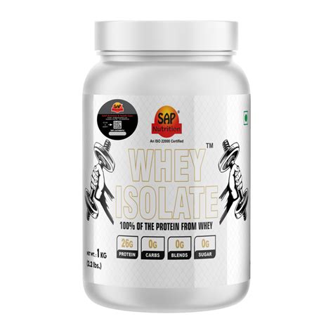 Whey Isolate 1kg Sap Nutrition