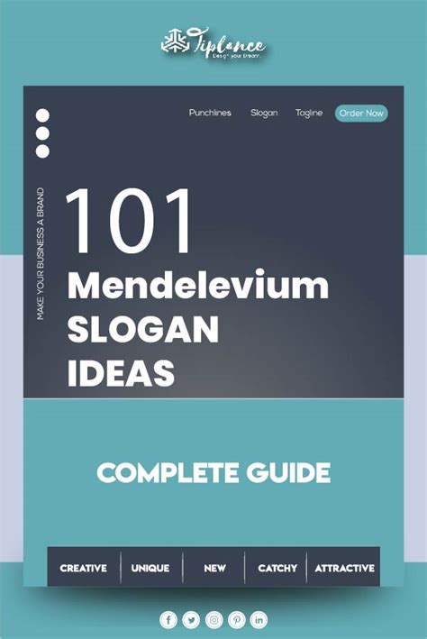 101 Popular Mendelevium Slogans Taglines Ideas Tiplance