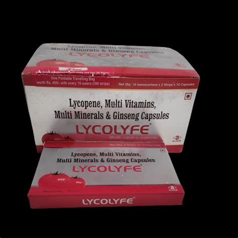 Alkem Lycopene Multivitamins Multiminerals And Ginseng Capsules At Box In Nashik