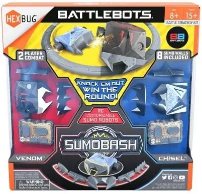 HEXBUG Battlebots Sumobash Arena With 2 Build Your Own Bots Instruction
