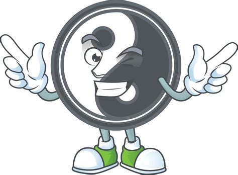 Yin Yang Cartoon Character Style 20229884 Vector Art At Vecteezy