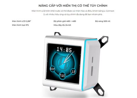 Tản Nhiệt Nước Lian Li Galahad Ii Lcd Sl Inf 360 Black