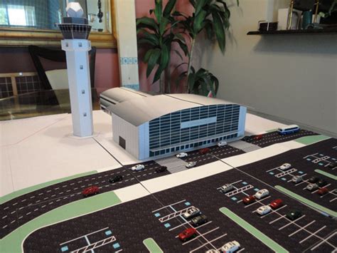 1200 Scale Model Airport Terminal Building 1