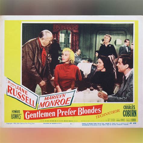Gentlemen Prefer Blondes 1953 Original Movie Poster Vintage Film