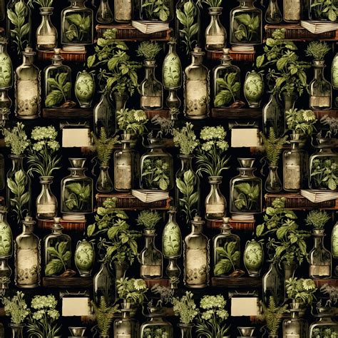 Wild Earth Apothecary Pattern 4 Fabric