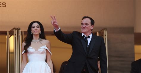 칸 영화제 폐막에 참석한 타란티노 부부