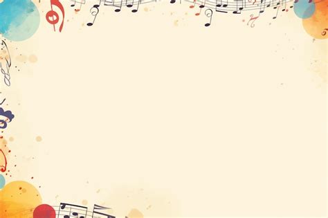 만화 스타일 음악 노트 배경 프리미엄 사진