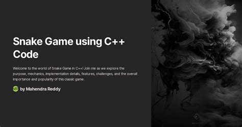 Snake Game Using C Code