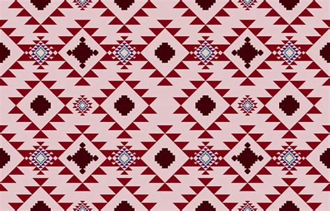 나바호 어 직물 원활한 패턴 기하학적 부족 민족 전통 배경 아메리카 원주민 디자인 요소 카펫 벽지 의류 양탄자 인테리어 벡터 일러스트 자수 디자인 담요에 대한 스톡 벡터