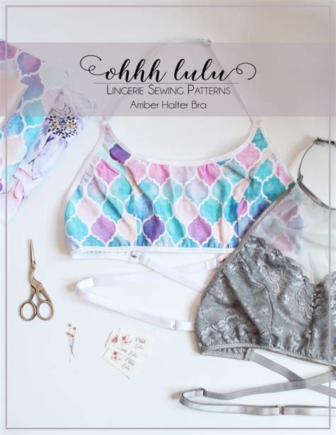 Amber Halter Bra Pdf Sewing Pattern Ohhh Lulu