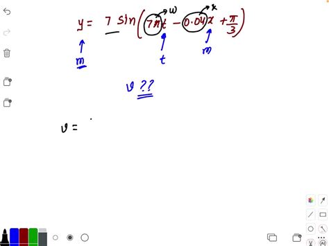 SOLVED A wave is represented by the equation y sin πt x π where x is in metres