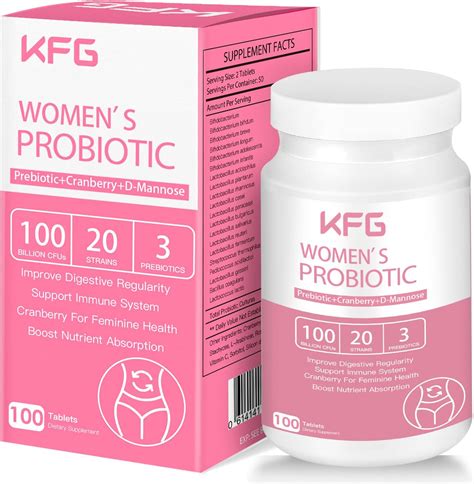 Kfg Womens Probiotic 100 Billion Cfus 20 Strains With