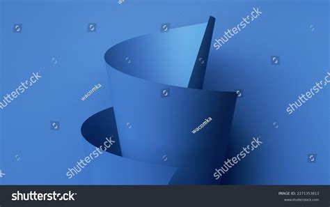 D Render Abstract Blue Background Scrolled Stock Illustration Shutterstock