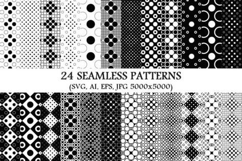 24 Seamless Circle Patterns Graphic By Davidzydd · Creative Fabrica