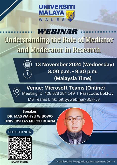 Webinar Universiti Malaya Wales Dengan Tema “understanding The Role Of