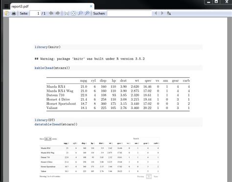 Datatable In Markdown Pdf Is Very Small Publishing Your Results Posit Community