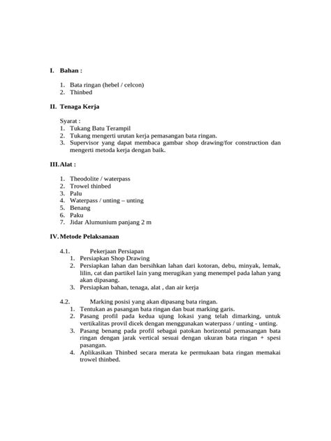 Pasangan Bata Ringan Pdf