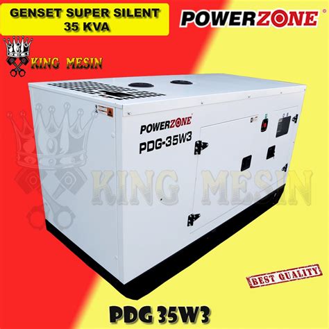 Jual Genset Super Silent 35kva Dual Fungsi Single Dan Theree Phase