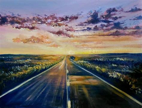 Рисунки дороги, уходящей в даль