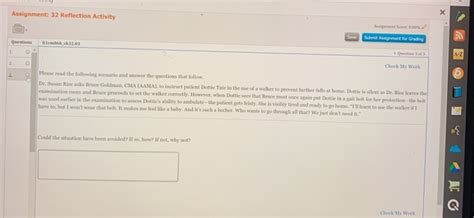 Solved Assignment 32 Reflection Activity Save Submit