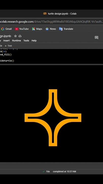 Making Of 💯💯amazing 😱 Design 137 💥💥 Using Python👈 Watch 😎 Now Pythonturtle Shortsfeed Shorts