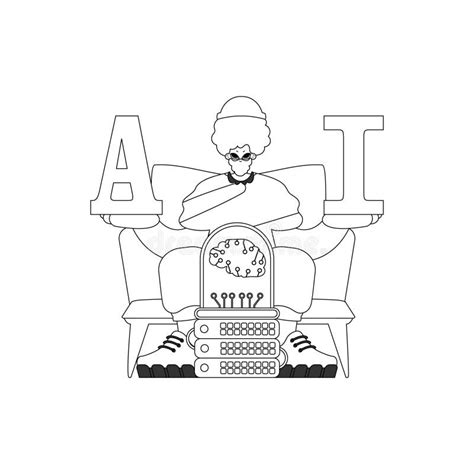 He Grasps Ai Letters In His Hands Symbolic Of Ai Technology Depicted