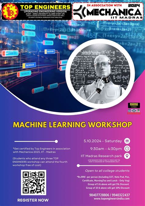 Machine Learning Workshop 2024 Top Engineers Workshop Chennai