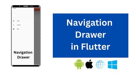 Navigation Drawer In Flutter Flutter Fundamental Youtube