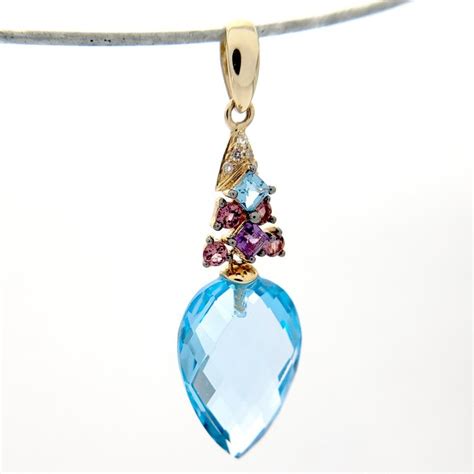 Carats Or Jaune Pendentif Ct Topaze Catawiki