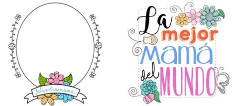 10 Plantillas para sublimar tazas del Día de la madre