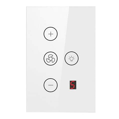 Tuya Wifi Five Speed Fan Light Switch Thyristor Speed Adjustment Touch