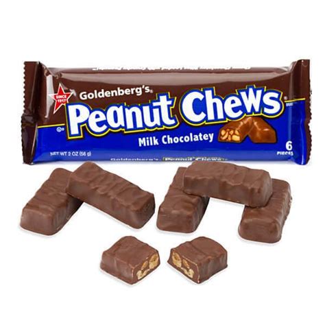 Peanut Chews Candy 2 Ounce Packs Milk Chocolate 24 Piece Display Bestcandyshop