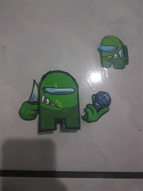 Fnf Green Impostor Papercraft Complete By Fnfpapercraft2116 On Deviantart