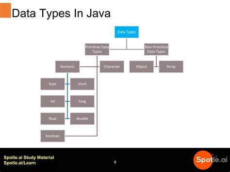 java data types pptx