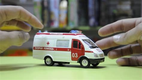 Игрушка микроавтобус Газель Скорая помощь реанимация 03 ТехноПарк