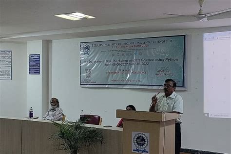 National Workshop On Data Science Using Python Lords Institute Of Engineering And Technology