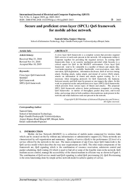 pdf secure and proficient cross layer spcl qos framework for mobile