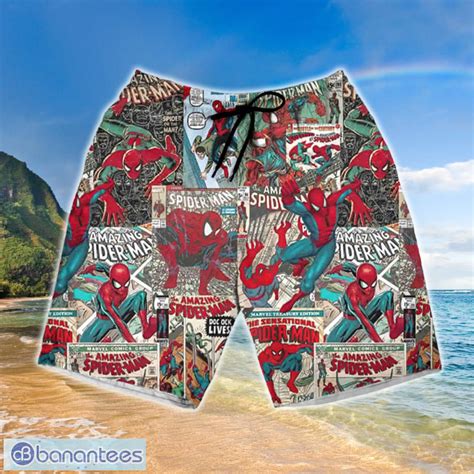 Spider Man Hawaiian Shirt And Short Banantees